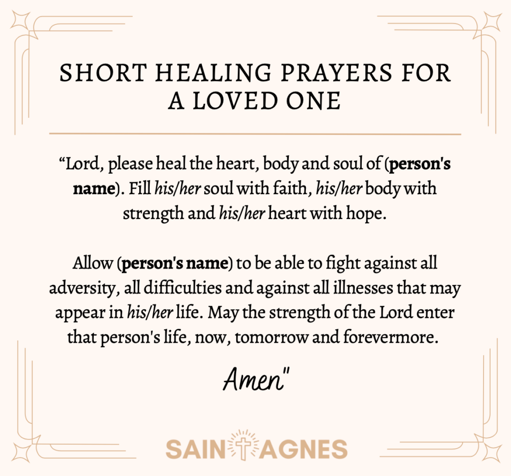 17 Short Prayers for Healing and Recovery for Someone