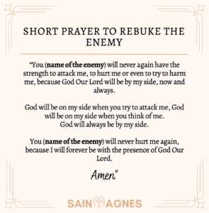 8 Prayers to Bind and Rebuke The Enemy: Against Attack