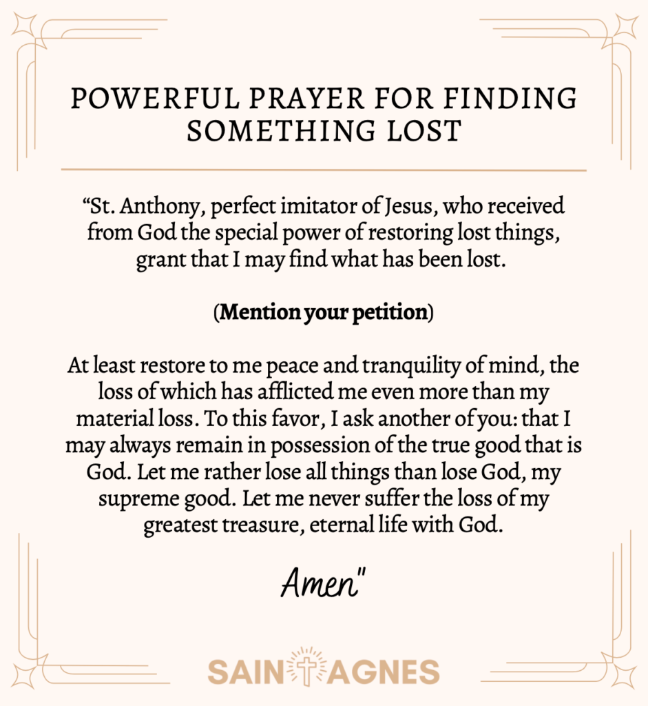 5 Prayers to Find Something That is Lost: God and St. Anthony