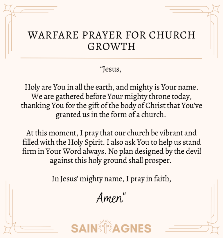 7 Prayers for Church Growth: Scripture and Prayer Points