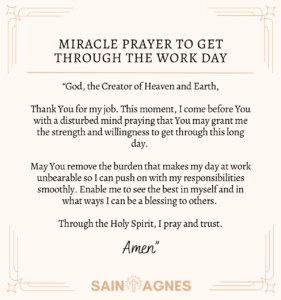 7 Prayers for Peace and Strength at Work (Printable Images)