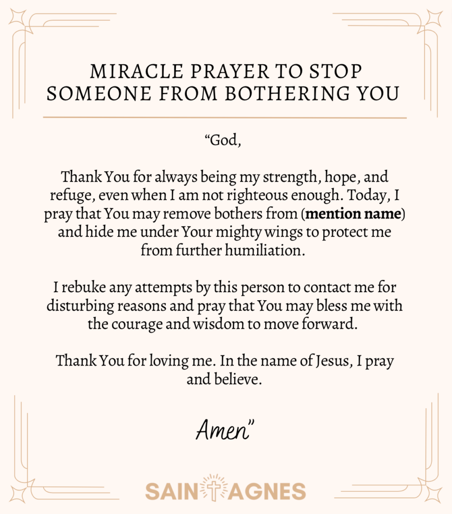 5 Prayers to Stop Someone From Bothering You NOW