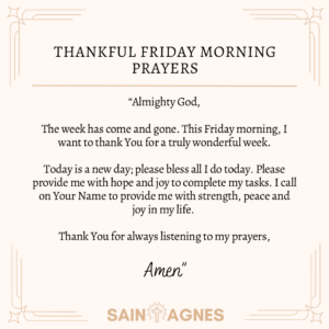 8 Friday Morning Prayers and Blessings (Printable Images)