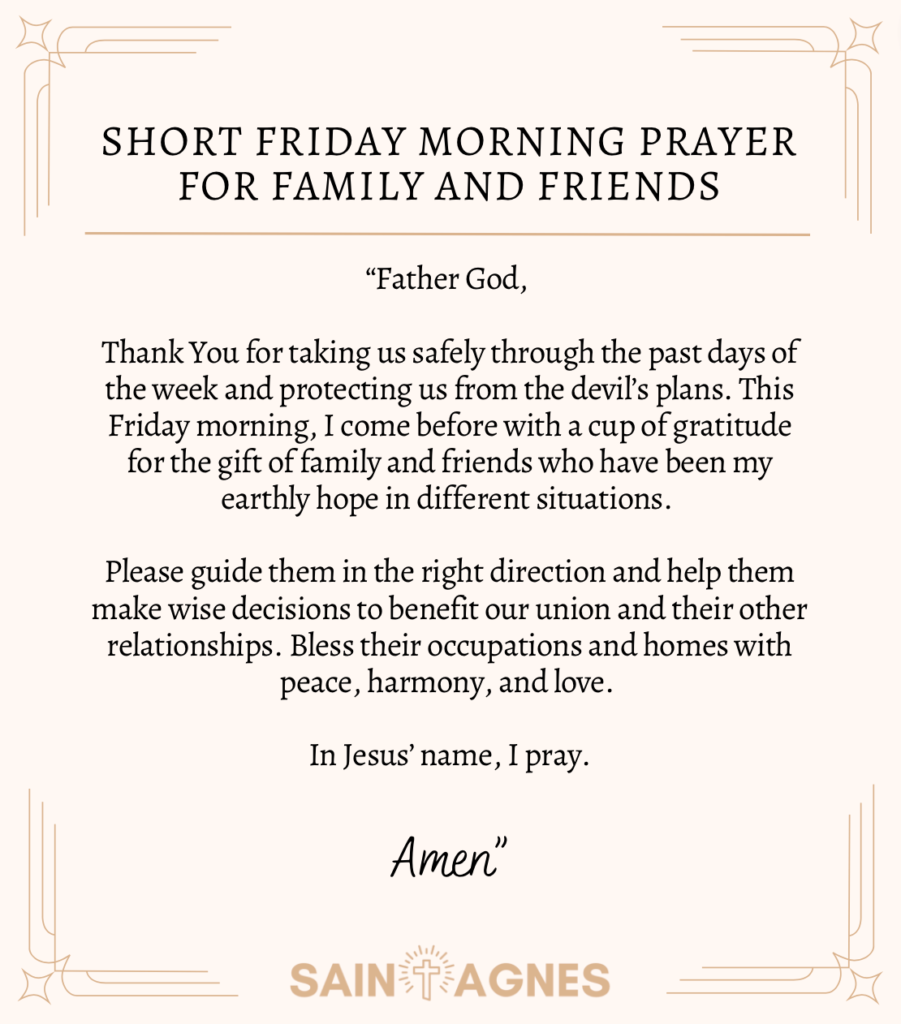 8 Friday Morning Prayers and Blessings (Printable Images)