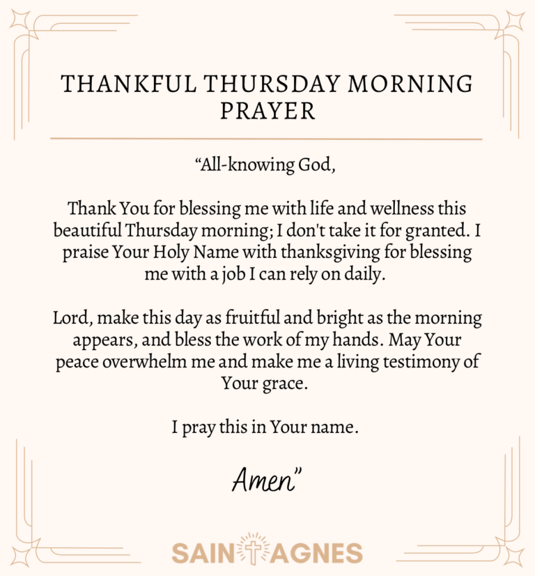 8 Thursday Morning Prayers and Blessings (With Images)