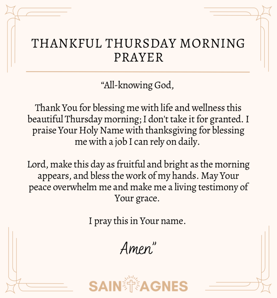 8 Thursday Morning Prayers and Blessings (With Images)