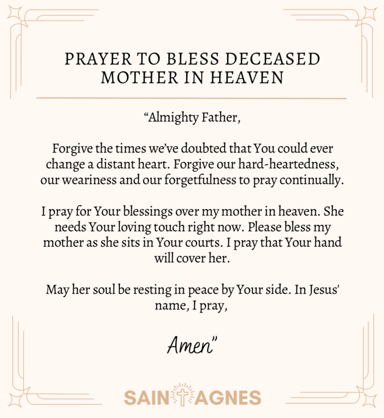 A Prayer For My Mom in Heaven: 5 For Deceased Mother