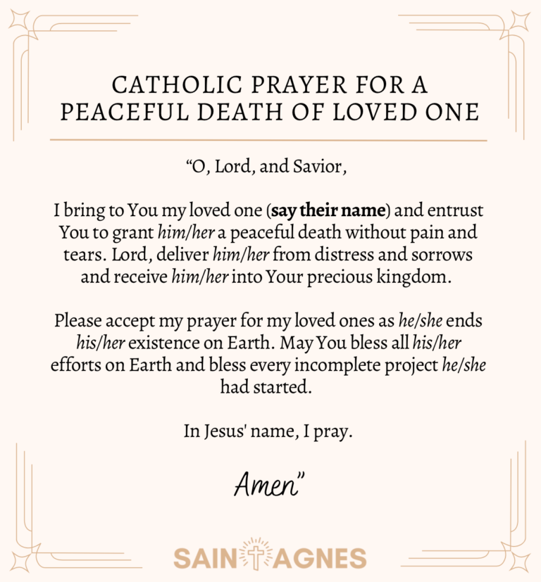 8 Short Prayers for a Peaceful Death (Loved One)