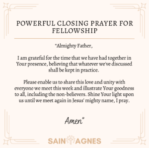 8 Closing Prayers for a Church Meeting or Fellowship