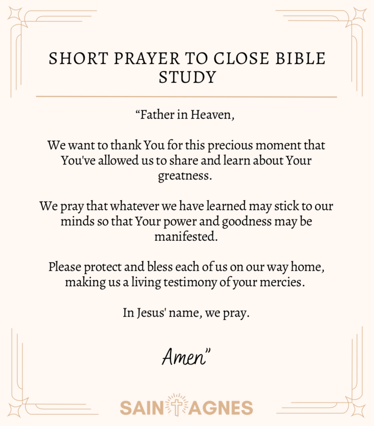 7 Sample Closing Prayers for Bible Study (With Images)