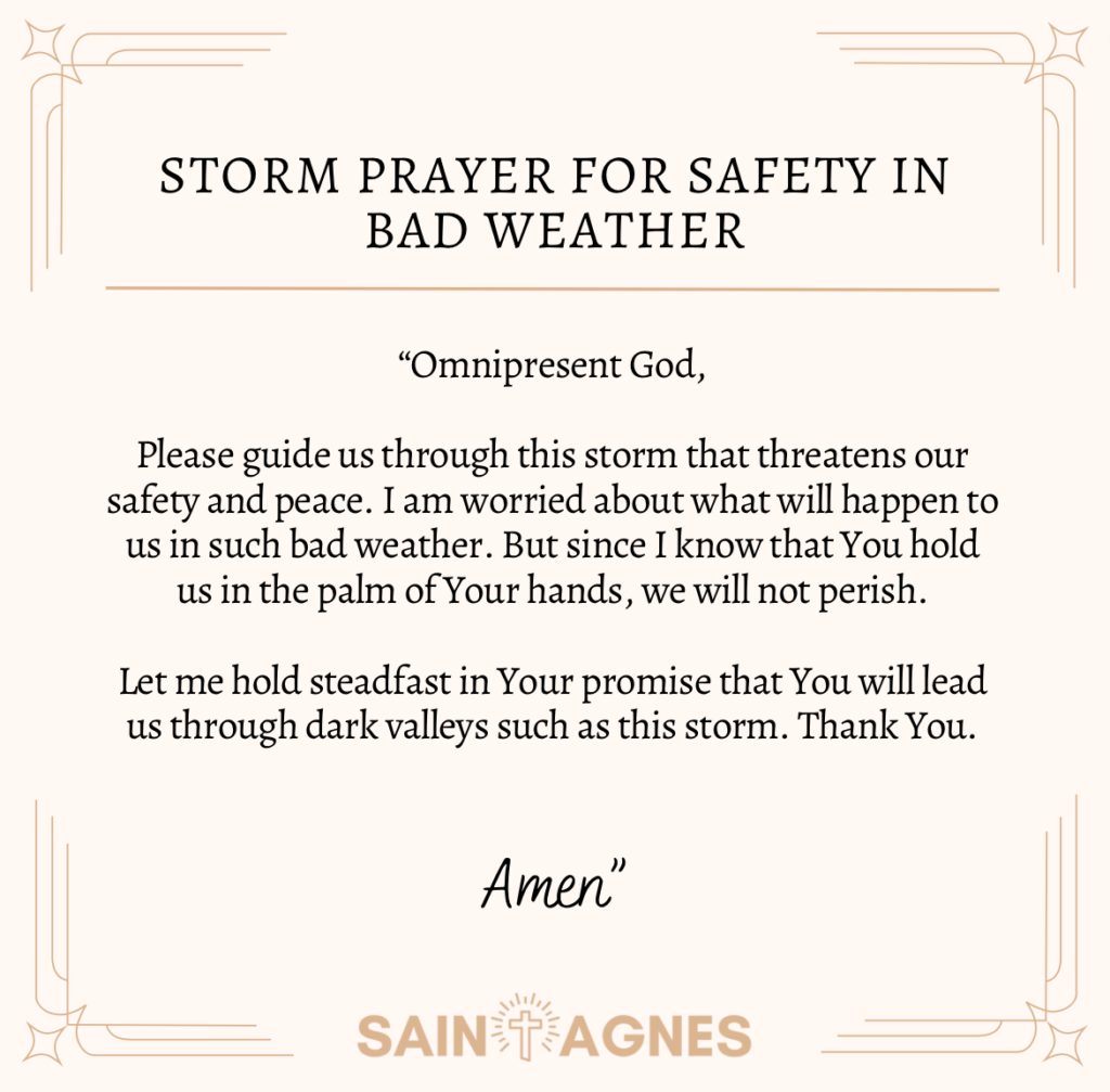 5 Prayers for Bad Weather: Protection Against Storms