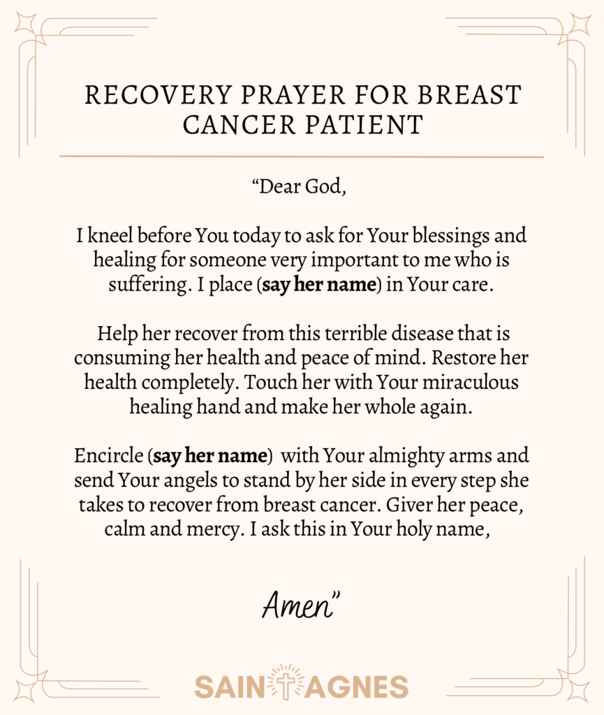 7 Healing Prayers for Breast Cancer: Friend & Family