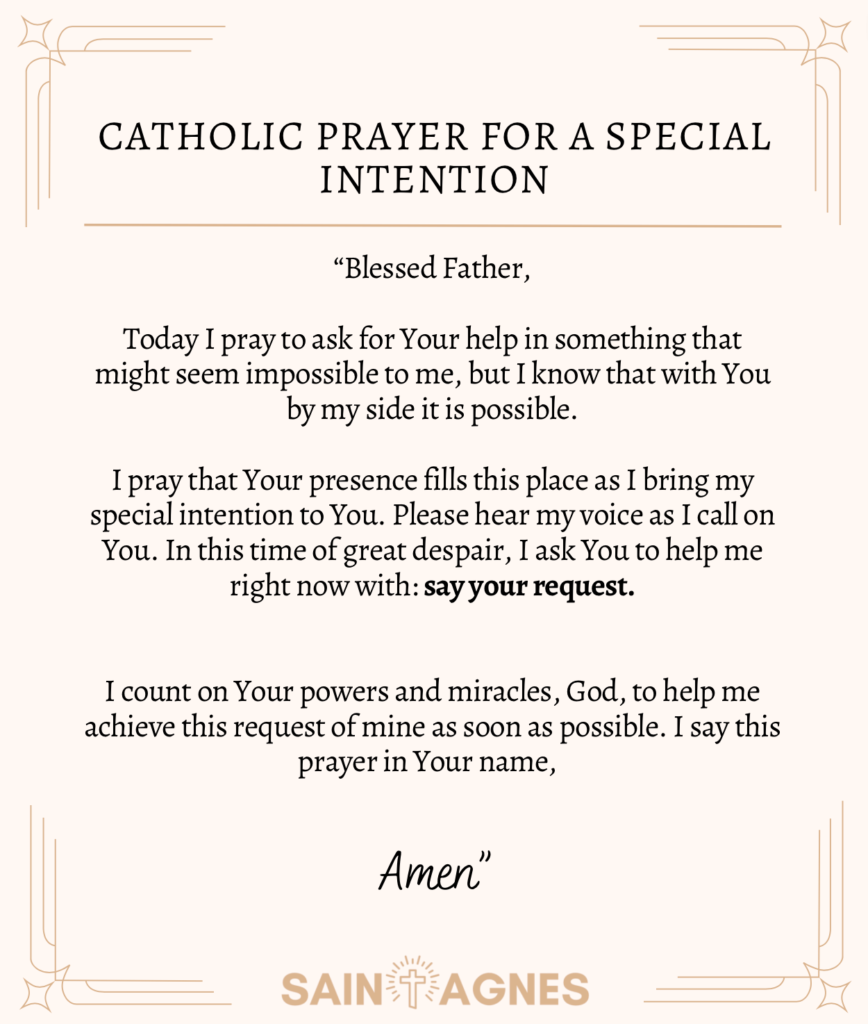 7 Catholic Prayers for Special Intention and Request