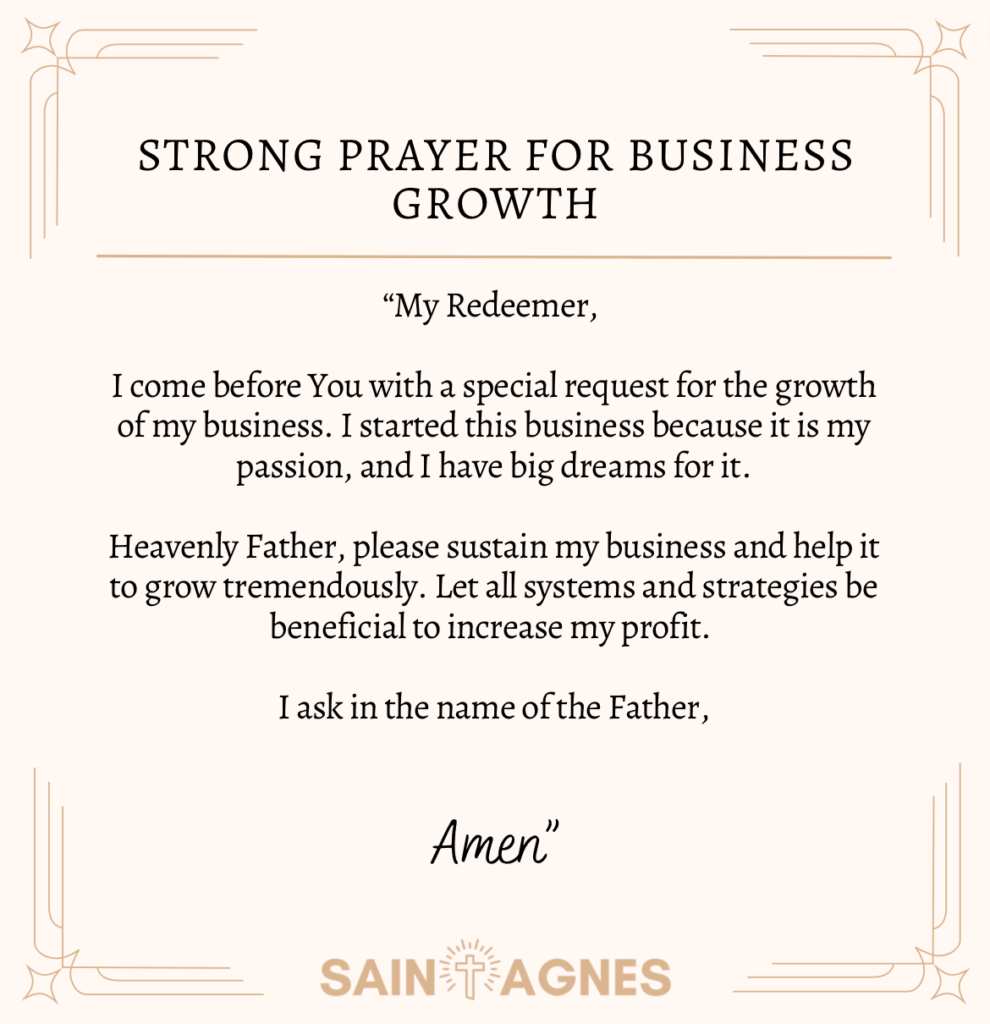 7 Prayers for Success in Business: Printable Images