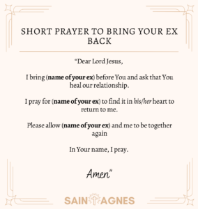 7 Short Miracle Prayers to Bring Your Ex Back (Images)