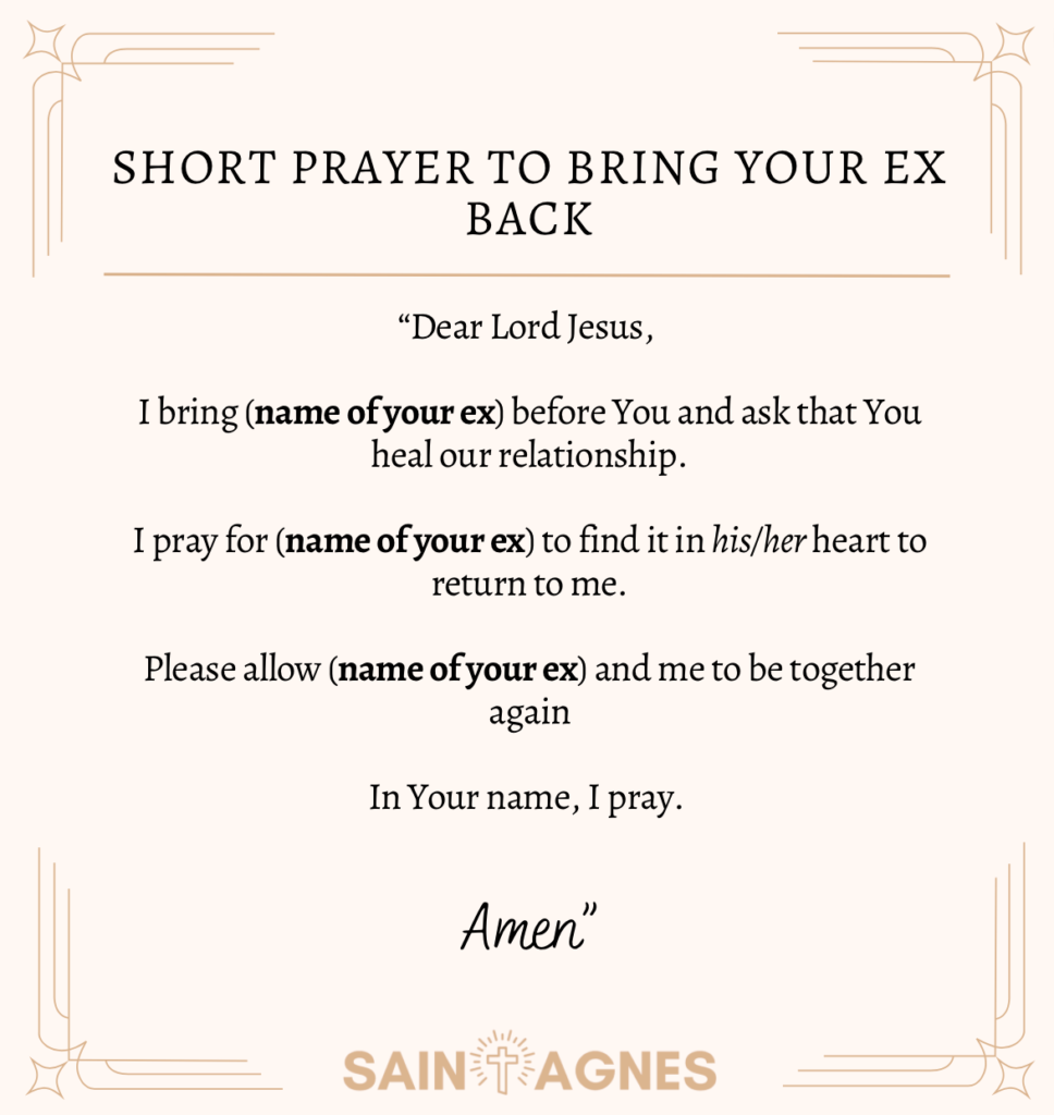 7 Short Miracle Prayers to Bring Your Ex Back (Images)