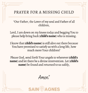 6 Prayers For Missing Person: To Be Found Now (Safe Return)