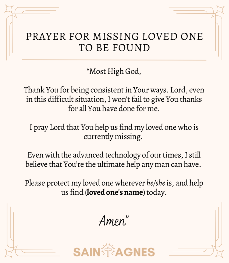 6 Prayers For Missing Person: To Be Found Now (Safe Return)