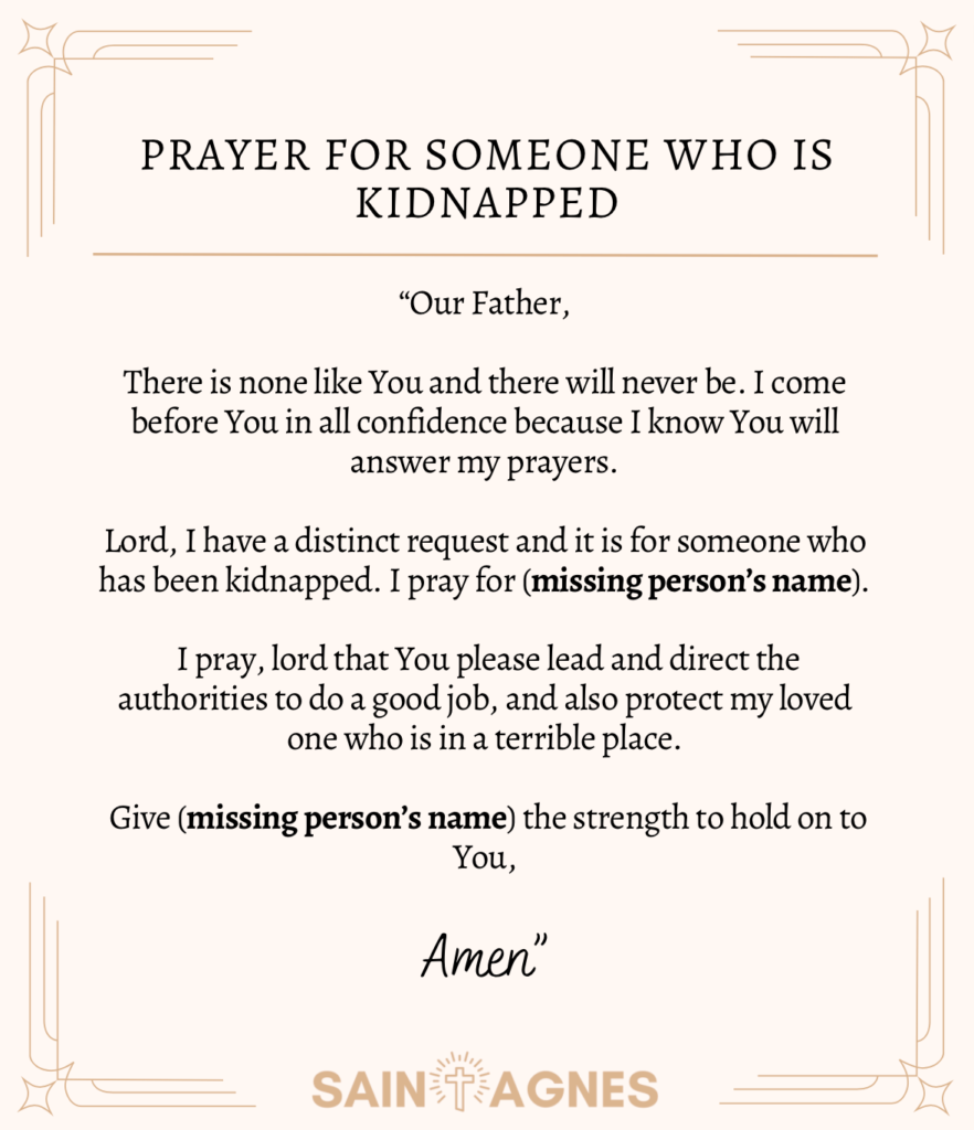 6 Prayers For Missing Person: To Be Found Now (Safe Return)