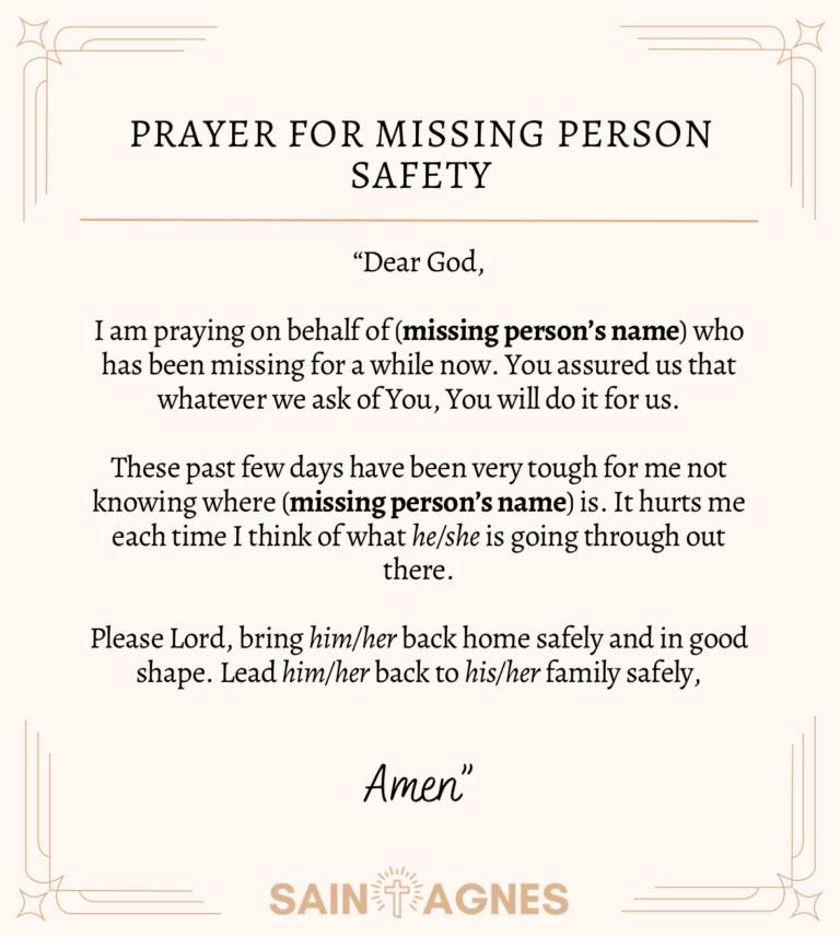 6 Prayers For Missing Person: To Be Found Now (Safe Return)