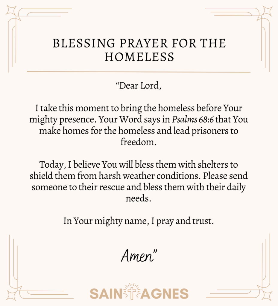 7 Short Prayers for the Homeless: Immaculate Miracle!