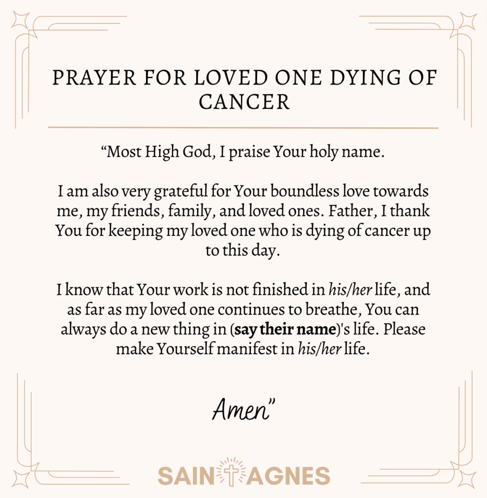 7 Prayers For Someone Dying Of Cancer (Printable Images)