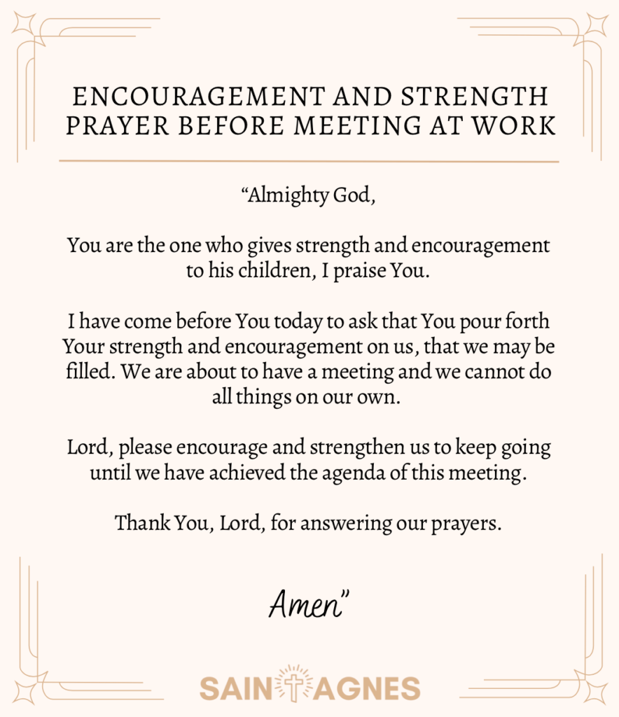 5 Prayers Before Meeting At Work: At Meetings