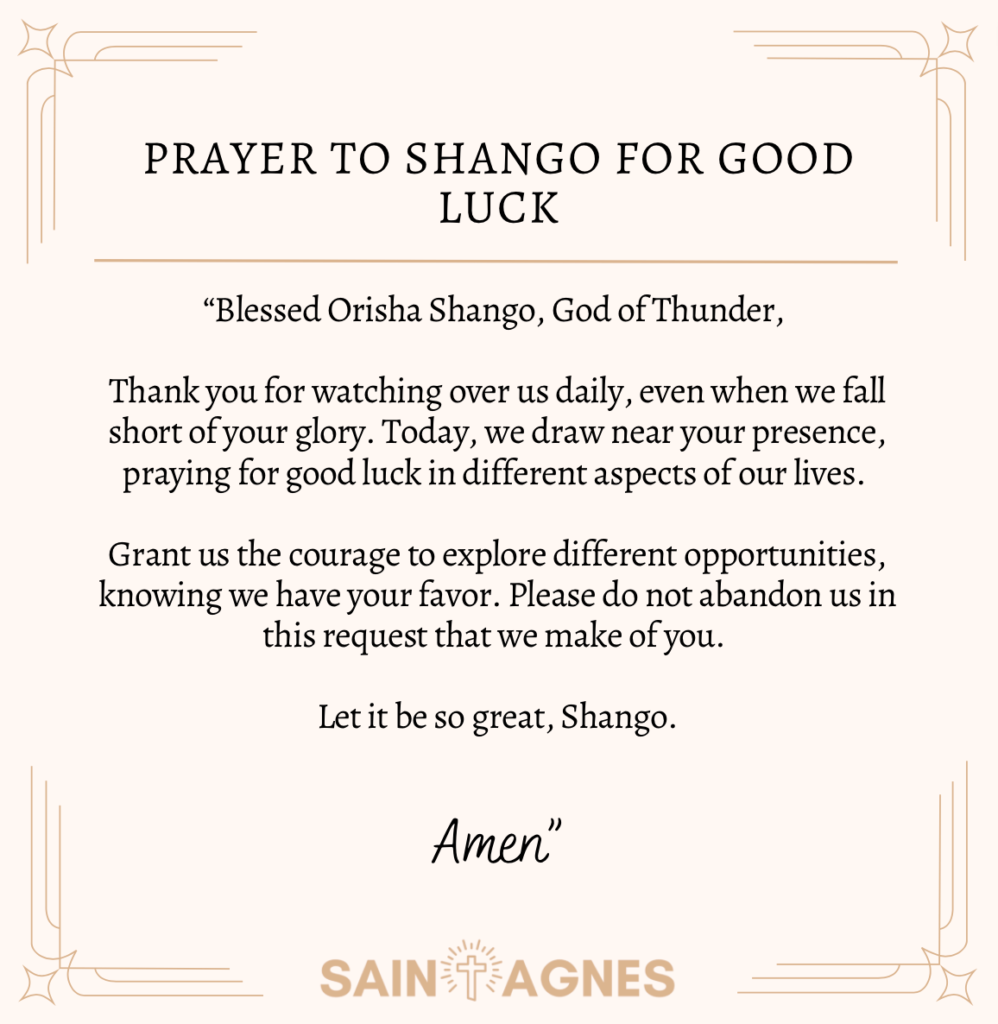 7 Shango Prayers: Protection, Money, and Abundance
