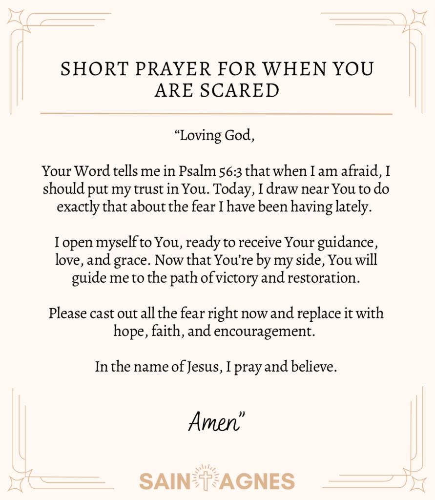 5 Short Prayers to Overcome Fear - Courage Will Appear!