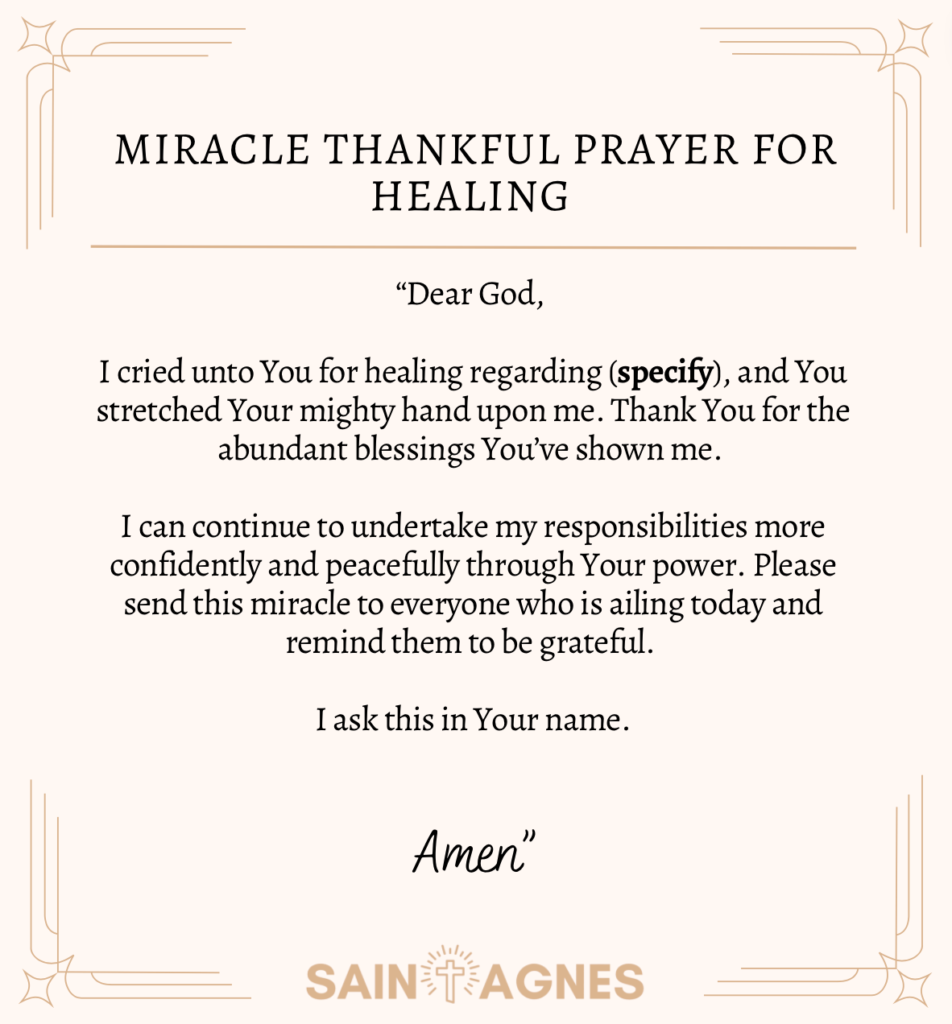 5 Thanksgiving Prayers for Healing - You Will Be Healed