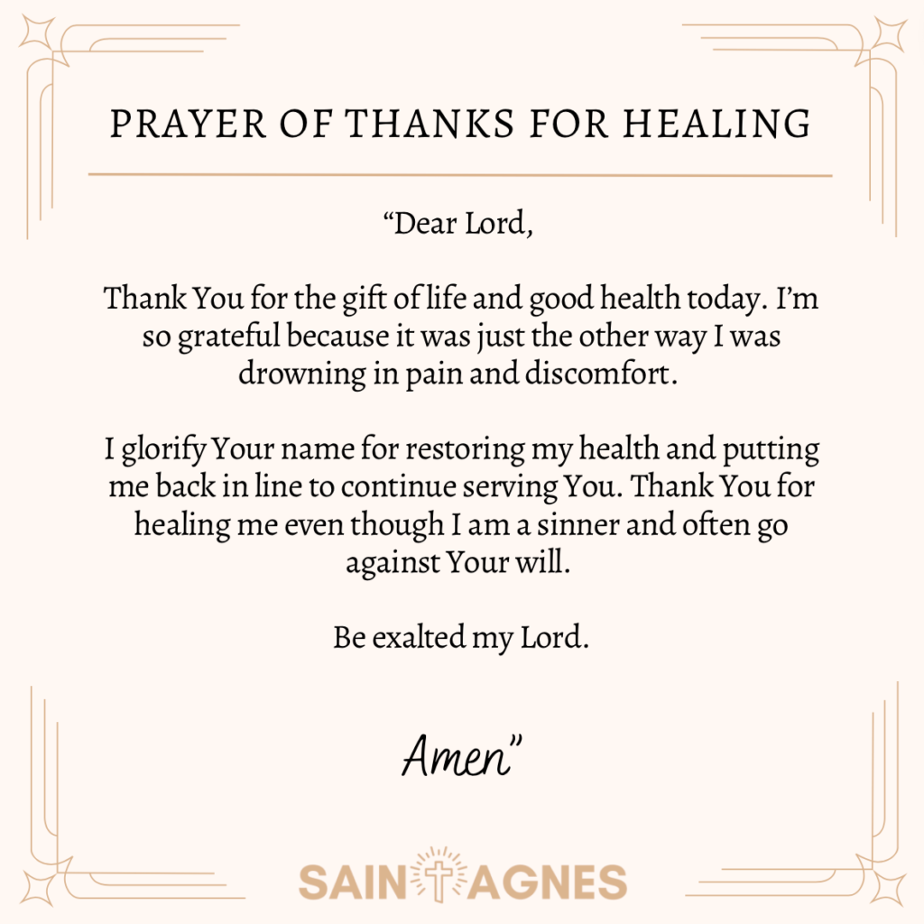 5 Thanksgiving Prayers for Healing - You Will Be Healed