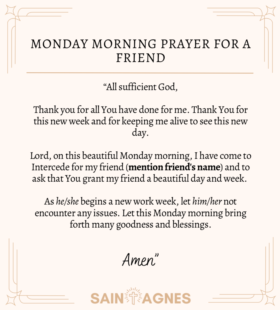 7 Good Morning Prayers For a Friend - Printable Images