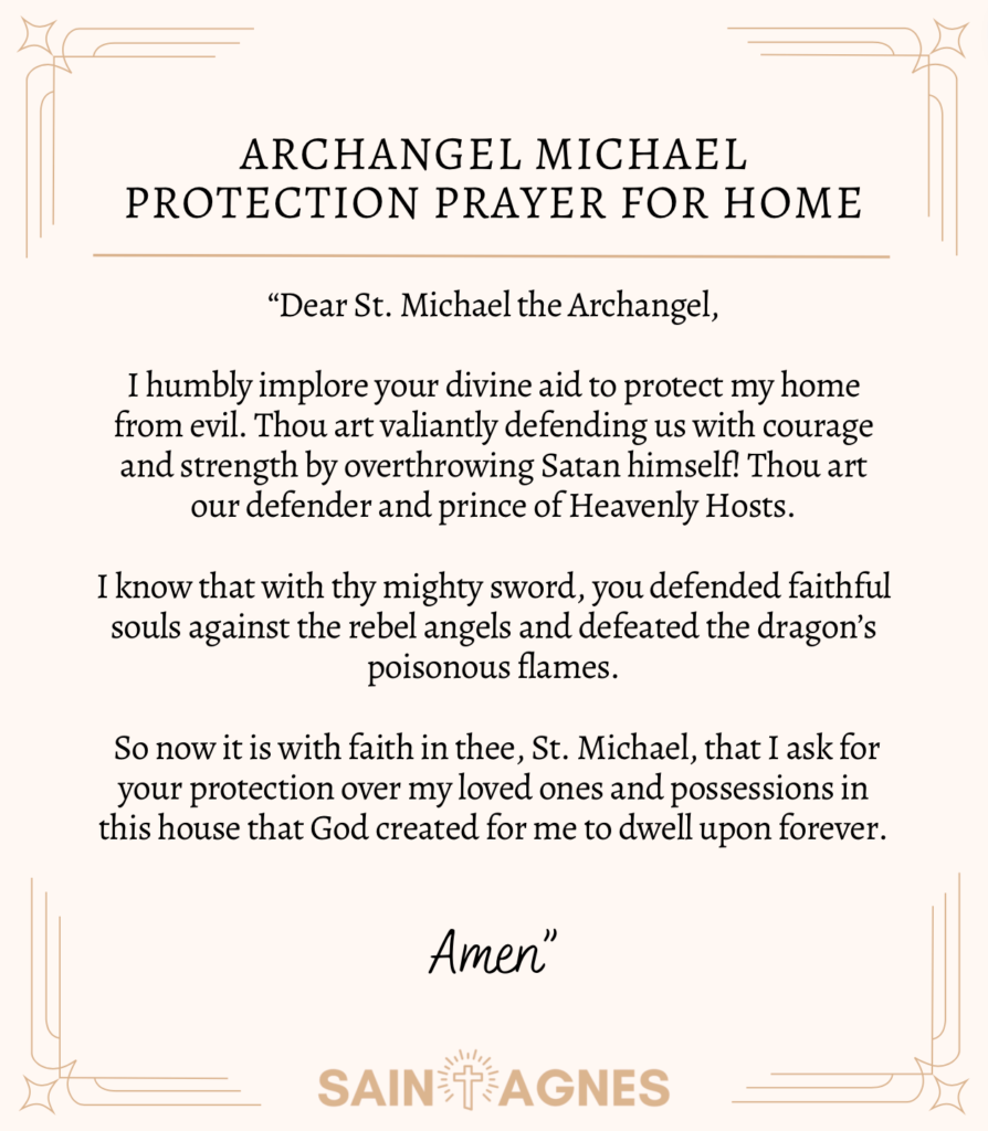 4 Prayers To St. Michael For Family Protection (Printable)