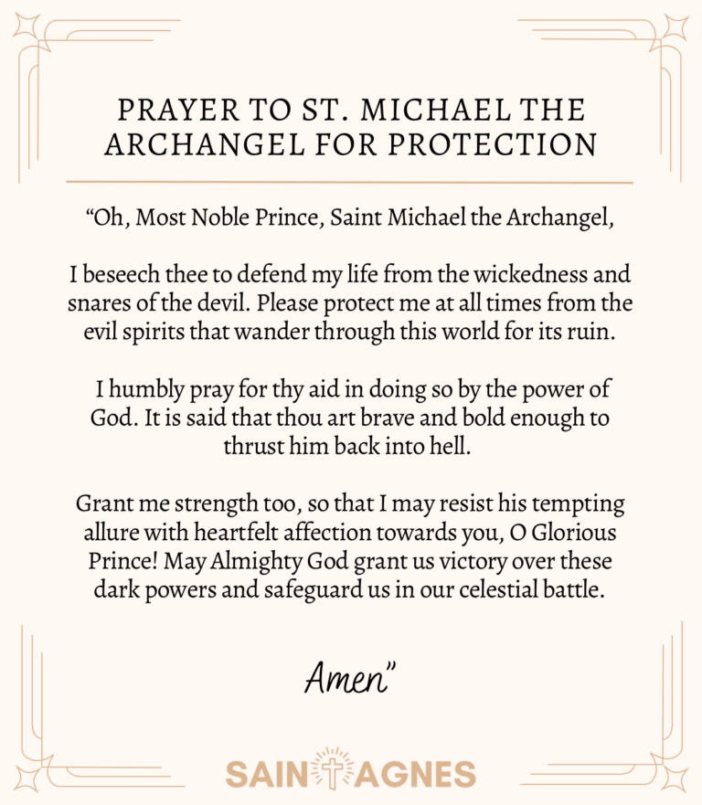 4 Prayers To St. Michael For Family Protection (Printable)